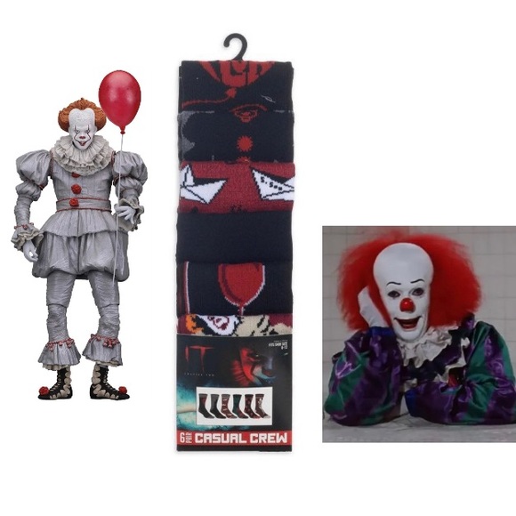 Bioworld | Underwear & Socks | Stephen King It 2 Pennywise 6pack Casual ...